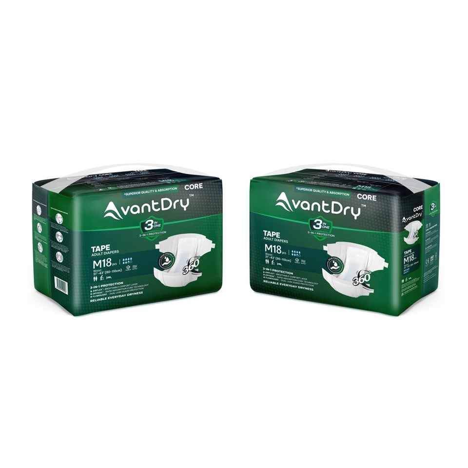 [BUNDLE/CARTON] AvantDry Core Unisex Adult Diaper Tape