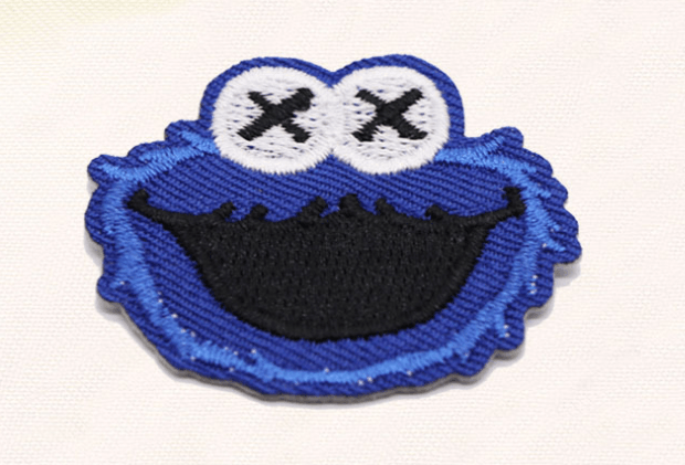 Kaws Design Iron On Patches- Cookie Monster