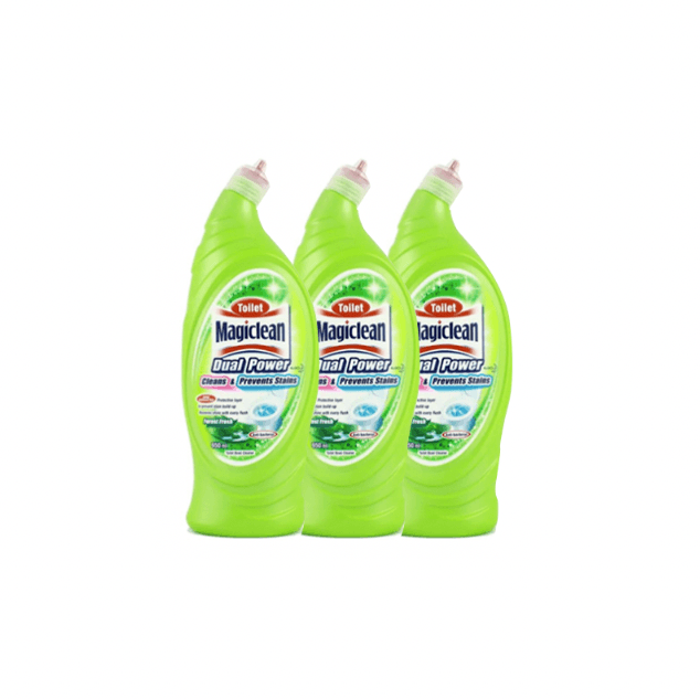 Magiclean Dual Power Toilet Cleaner 650 ml x3 - Forest