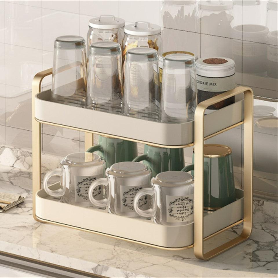 Luxury Household Cup Holder Rack - Pearl White | Kyndle Pte Ltd
