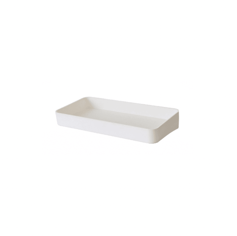 Wall Mount Rectangle Tray Organizer- White