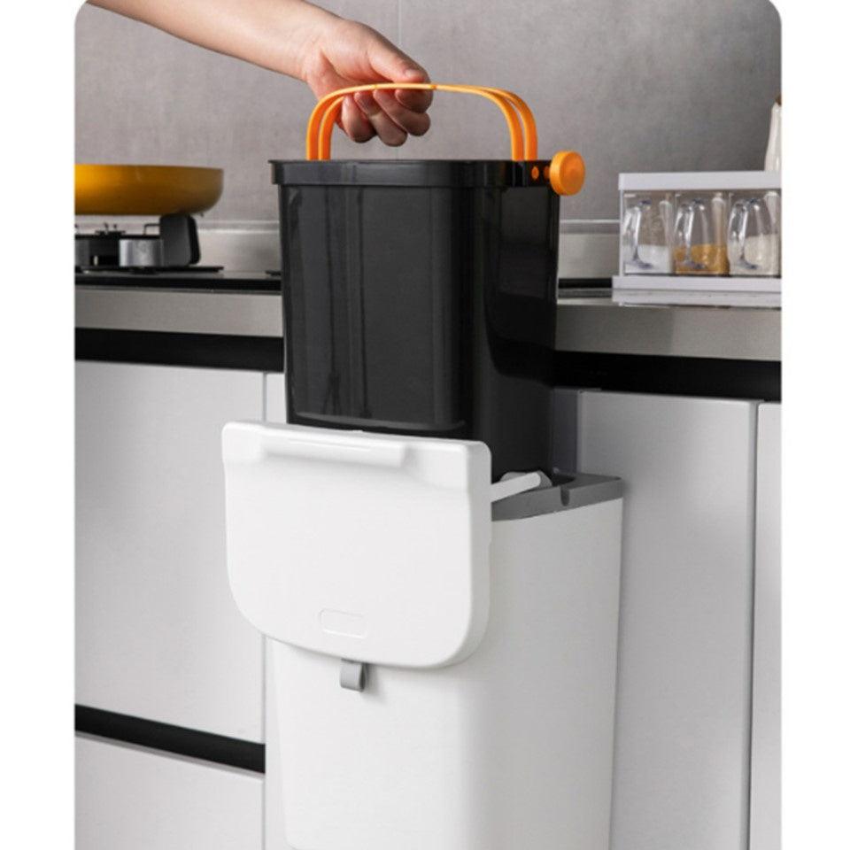 Kitchen Detachable Bin with Cover - 6L