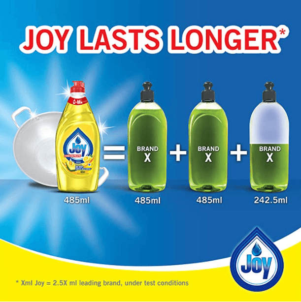 JOY Hand Dishwashing Liquid Bottle 780 ml - Lime